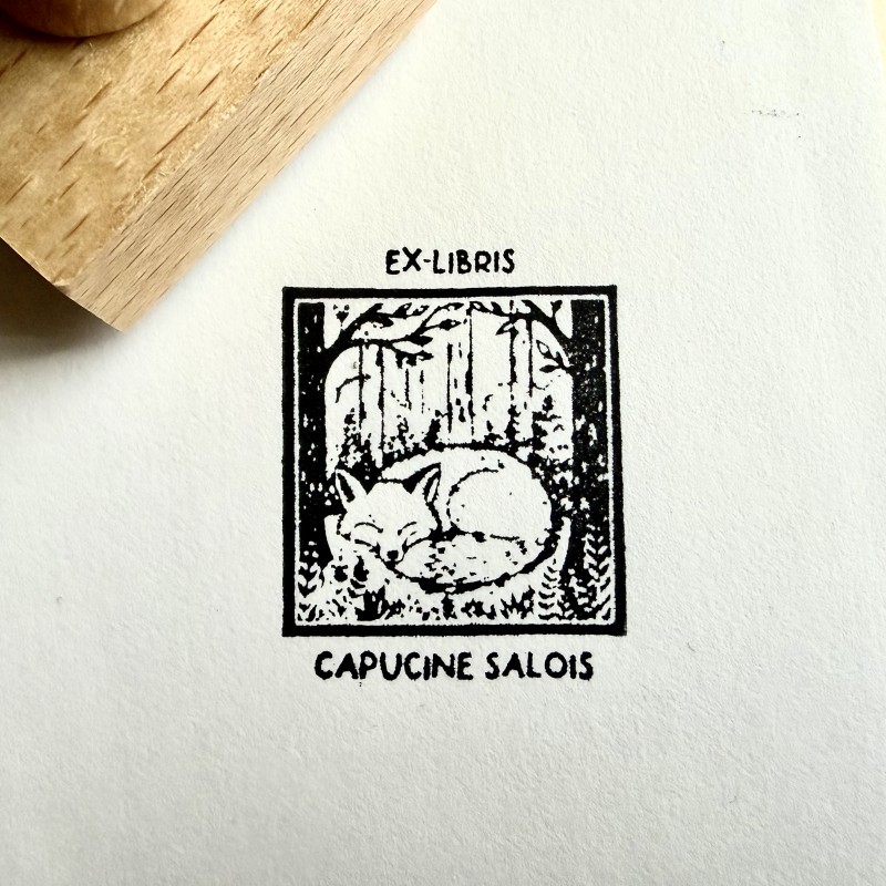 Tampon Ex Libris Renard - Joli Tampon